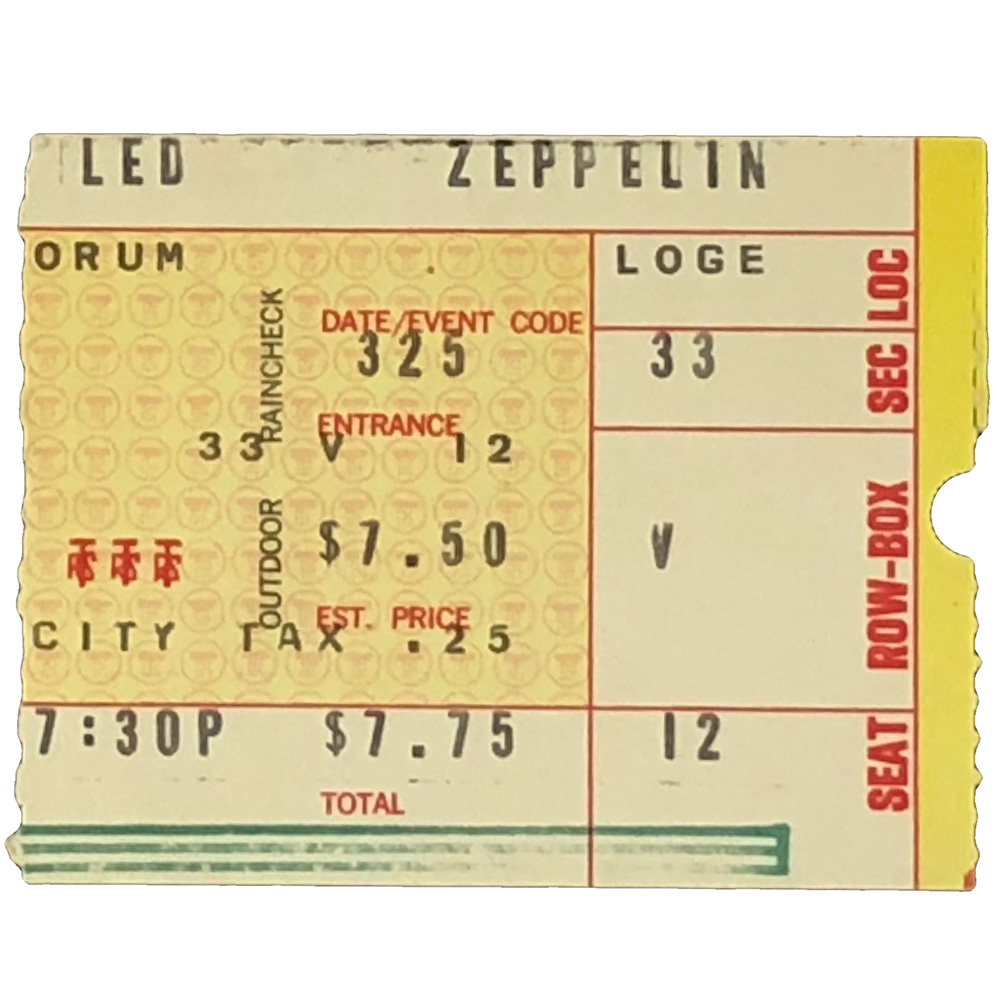 Concert Ticket 1975.03.25 Los Angeles, CA - Zepfan