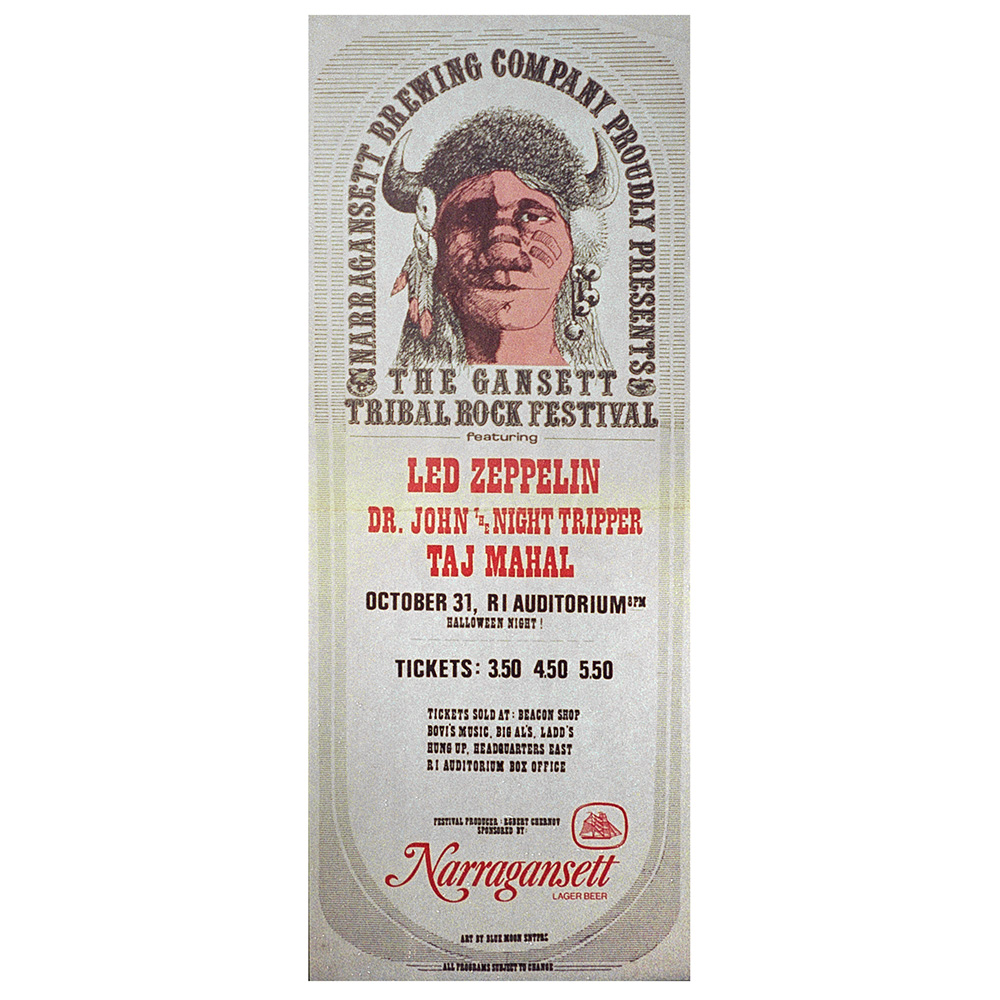 Concert Advertisement 1969.10.31 Springfield, MA (Poster) - Zepfan