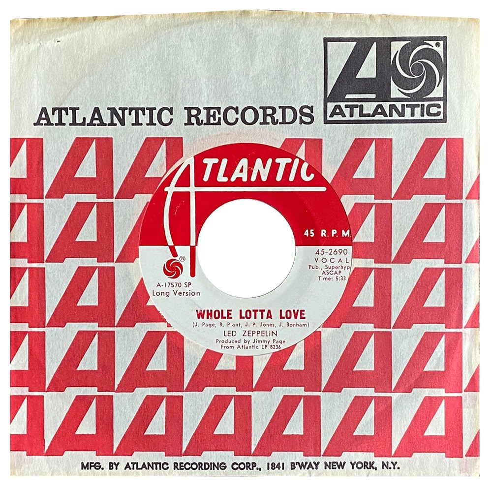 Single USA (45-2690) Whole Lotta Love / Whole Lotta Love (Promo #1 ...