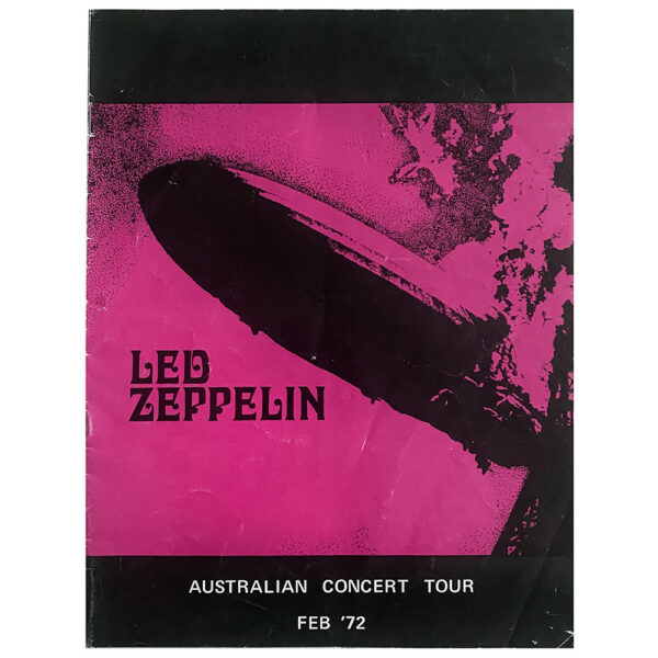 Program 1972 Australia Tour - Zepfan