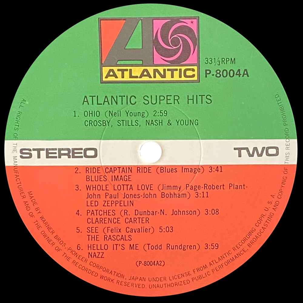 LP Atlantic Super Hits Whole Lotta Love Japan (P-8004A) - Zepfan